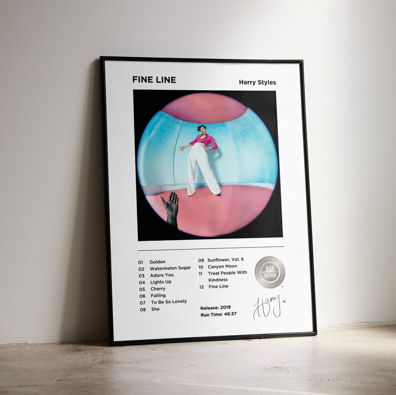 Harry Styles Fine Line Album Cover Poster Print High-quality Art ...