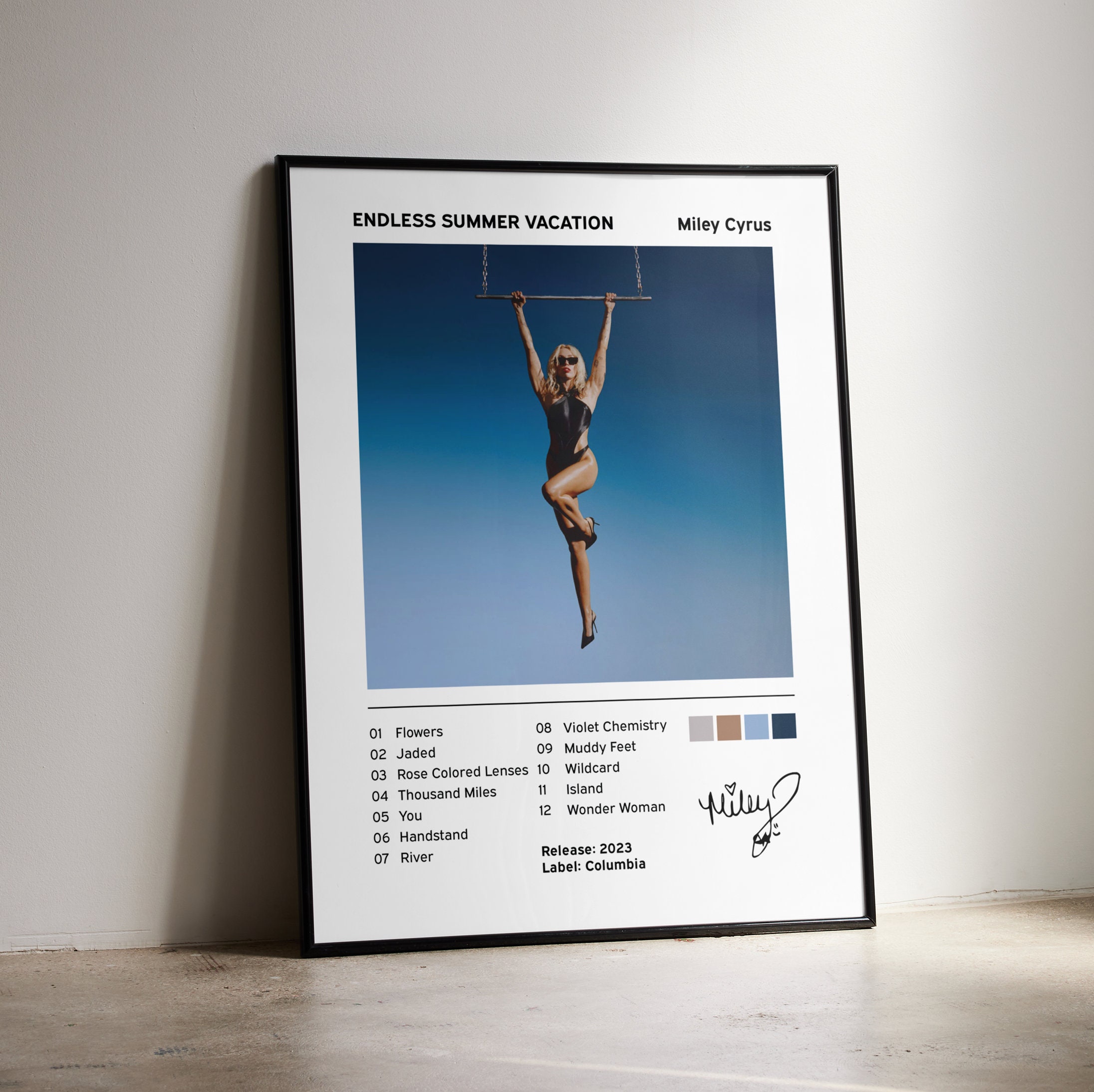 Miley Cyrus Endless Summer Vacation Poster