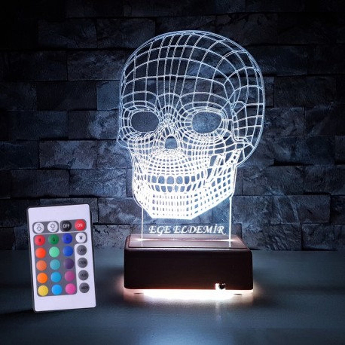 3d Led Lamp Drawing Files, 3d, Lamp, Love, Skull, Digital Download ...
