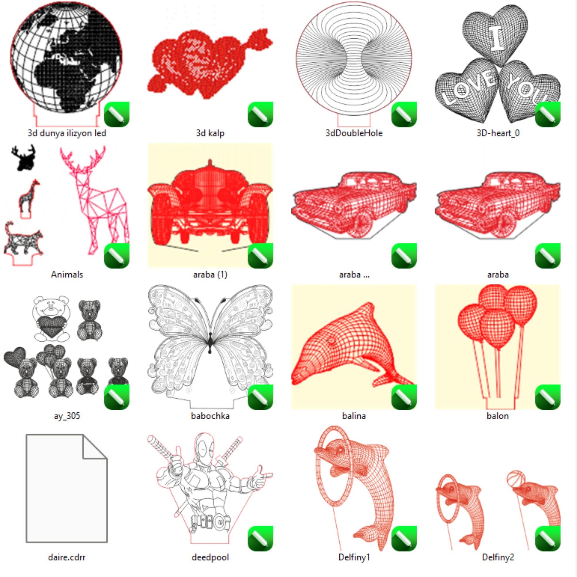 3d Led Lamp Drawing Files, 3d, Lamp, Love, Skull, Digital Download ...