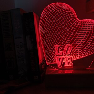 3d Led Lamp Drawing Files, 3d, Lamp, Love, Skull, Digital Download ...