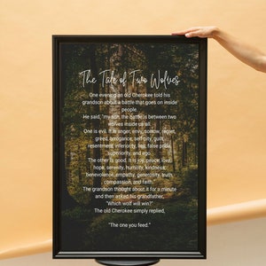 The Tale of Two Wolves, the One You Feed, Inspirational Story, Teacher ...