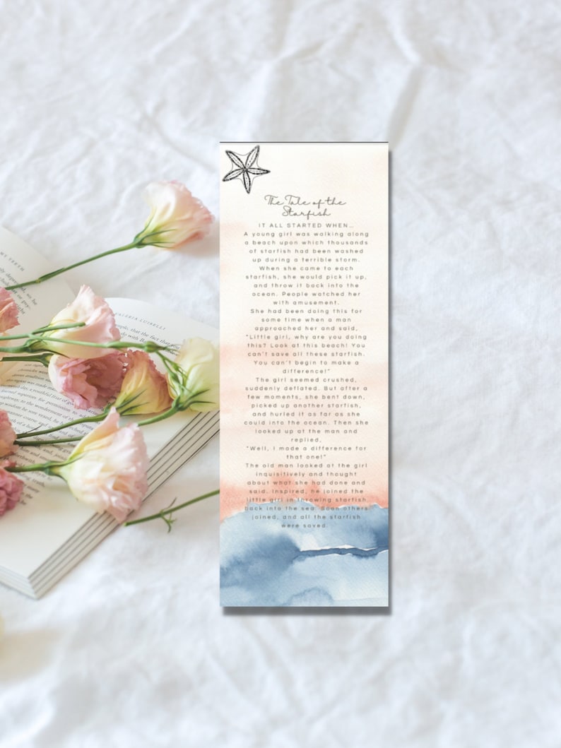The Starfish Story, It Matters to This One, Printable Décor, Teacher ...