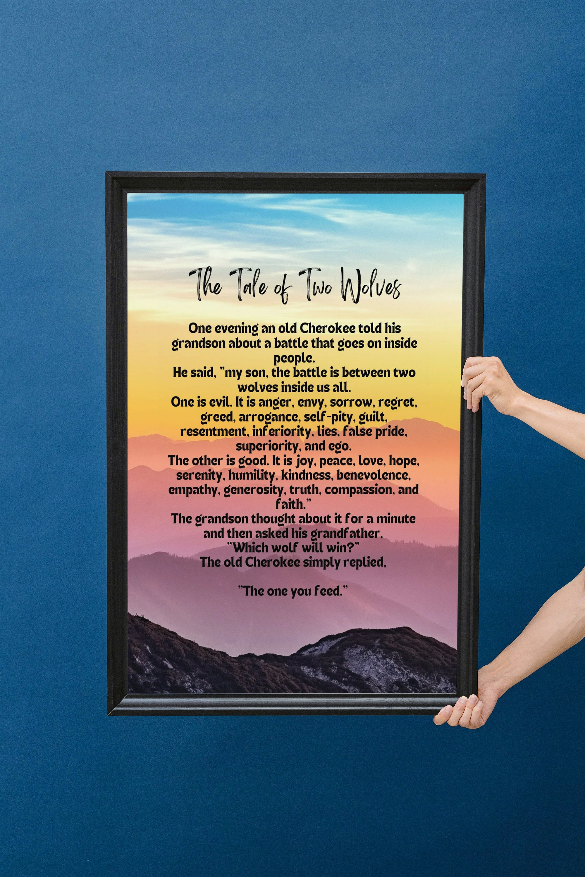 The Tale of Two Wolves, the One You Feed, Inspirational Story, Teacher ...