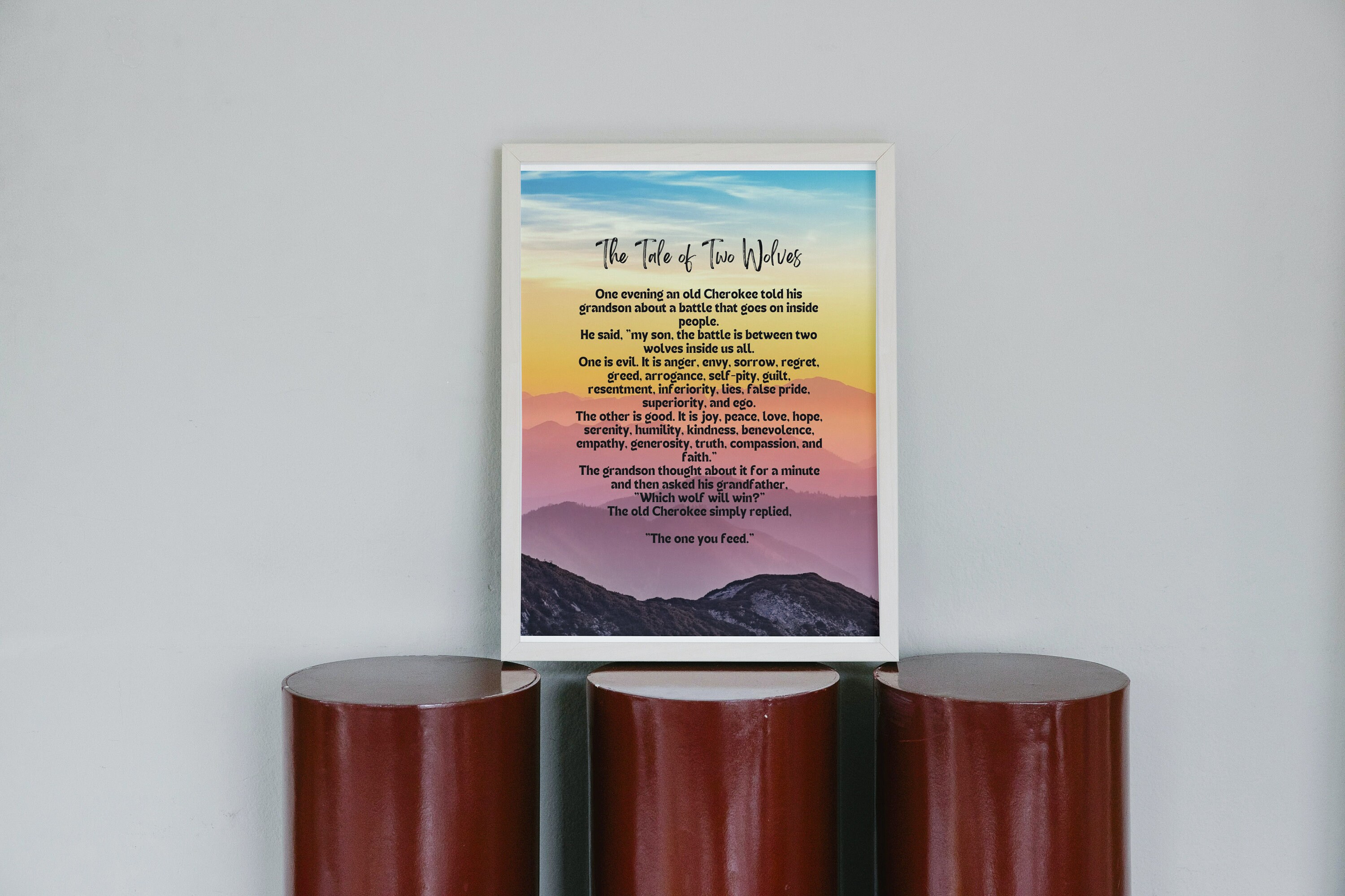 The Tale of Two Wolves, the One You Feed, Inspirational Story, Teacher ...