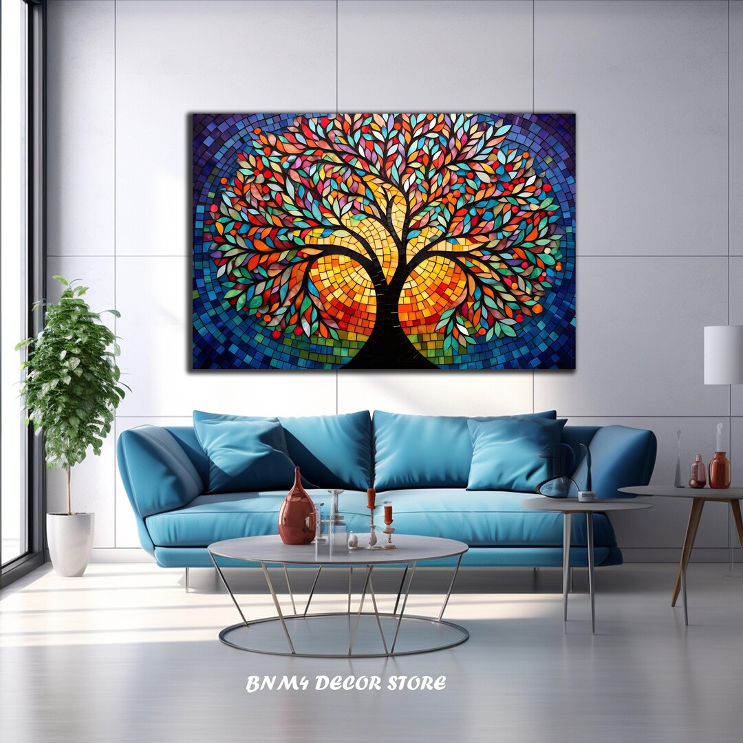 Tempered Glass Wall Art | Life of Tree Glass | Stained Wall Art | Life ...