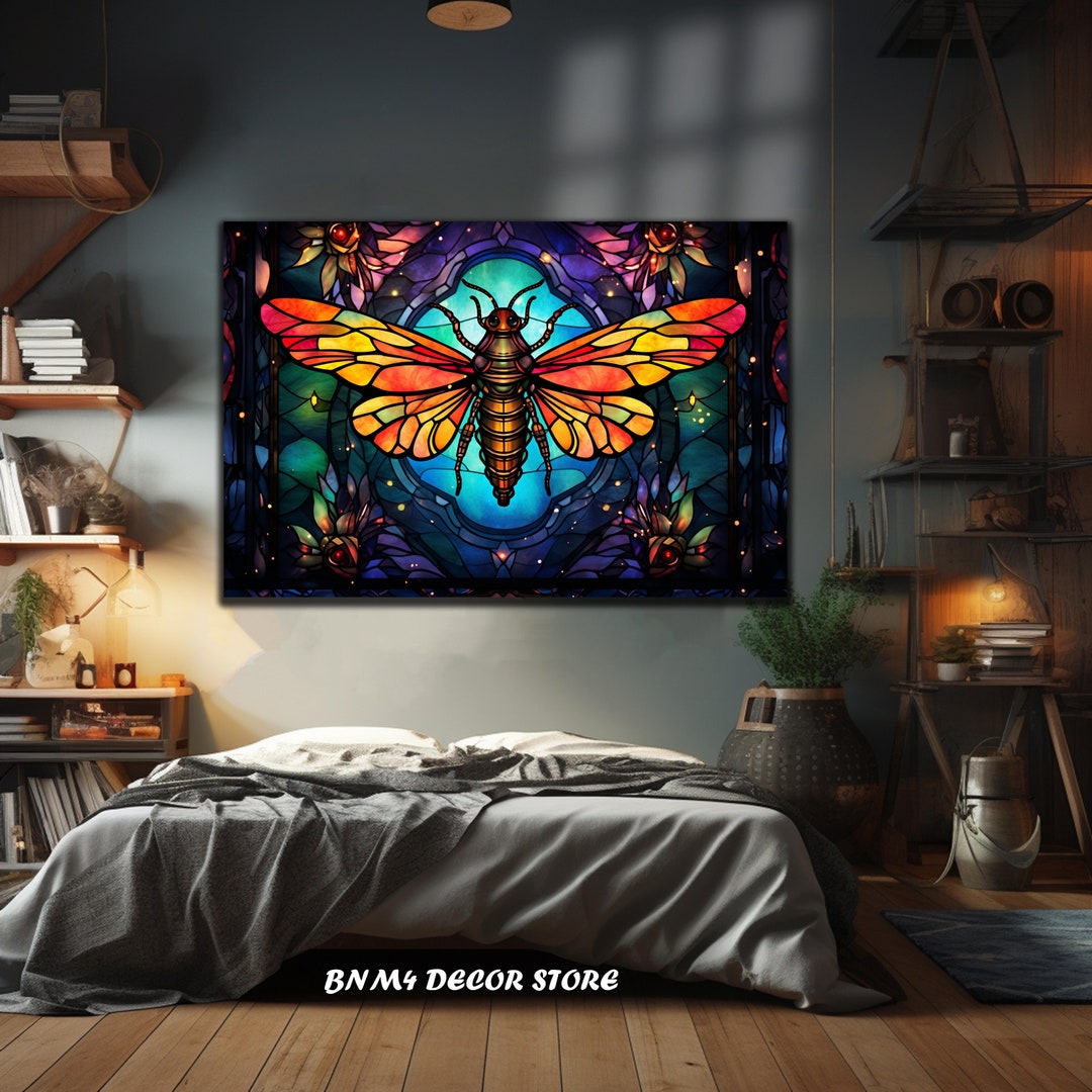 Electric Fireflies Glass Wall Art - Fireflies Illumination Wall Decor ...