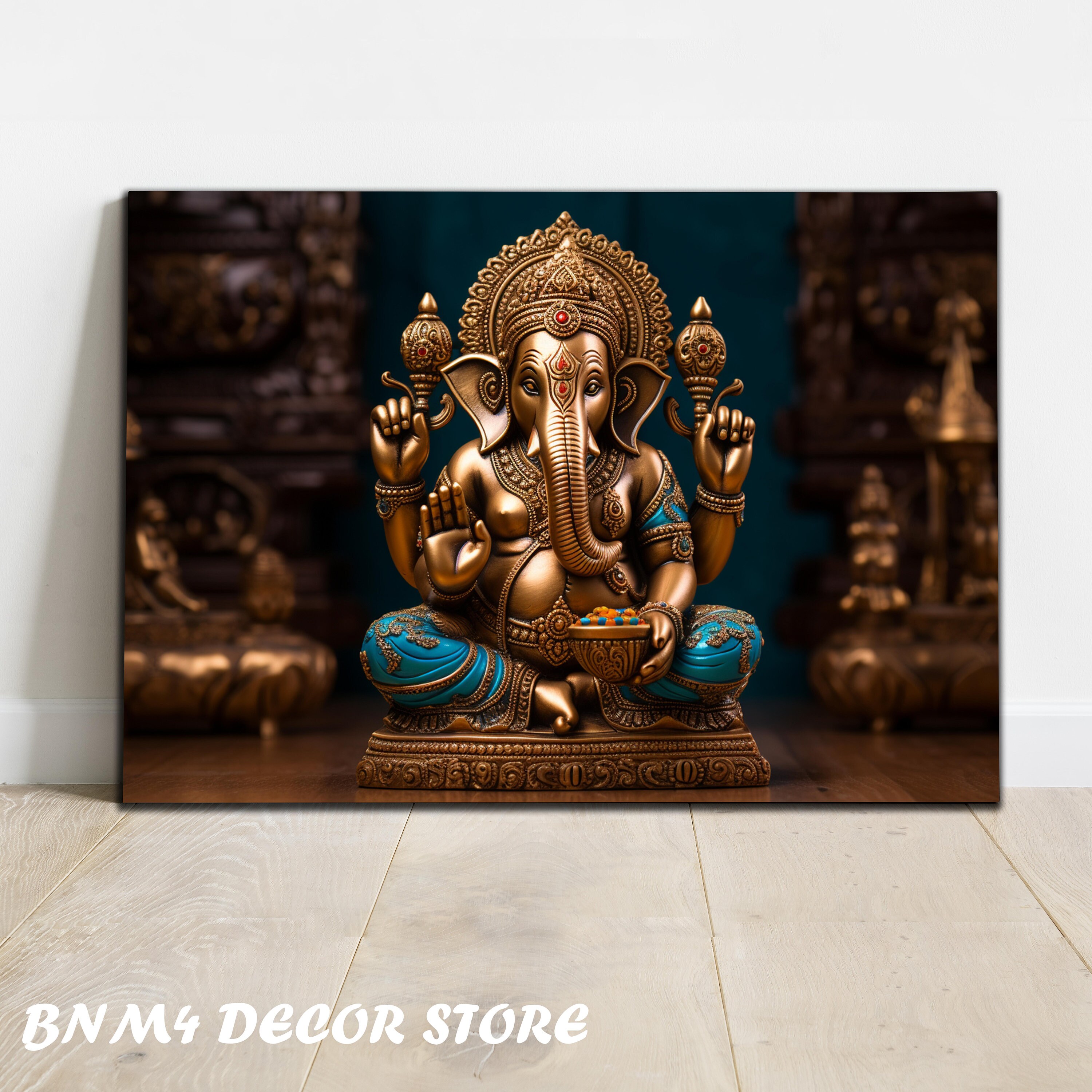 Tempered Glass Ganesha Wall Art | Magnificent Ganesha Decor | Ganesha ...