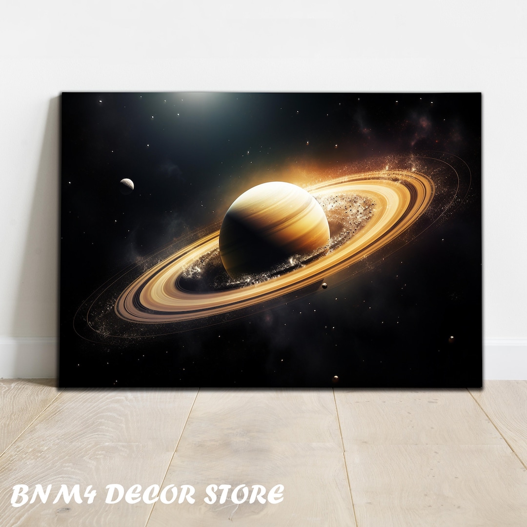 Tempered Glass Saturn Wall Art | Saturn Glass Decor | Space Wall Decor ...