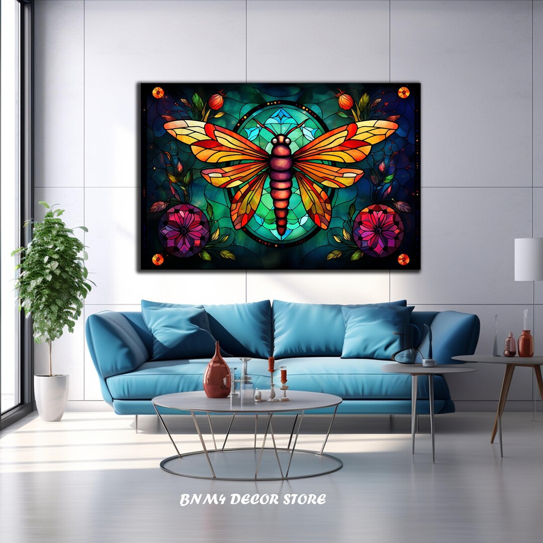 Tempered Glass Firefly Art | Flamboyant Firefly Glass Print | Stained ...
