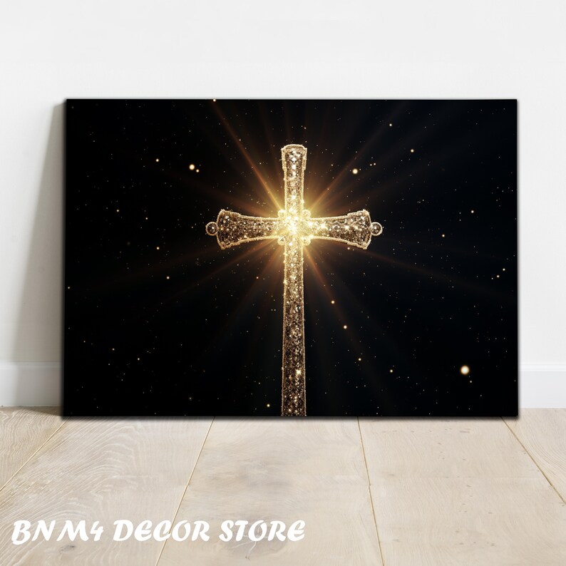 Tempered Glass Wall Art | Christian Cross Glass Decor | Catholic Wall ...