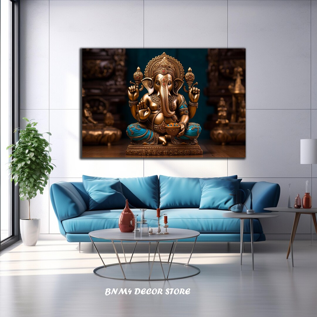 Tempered Glass Ganesha Wall Art | Magnificent Ganesha Decor | Ganesha ...