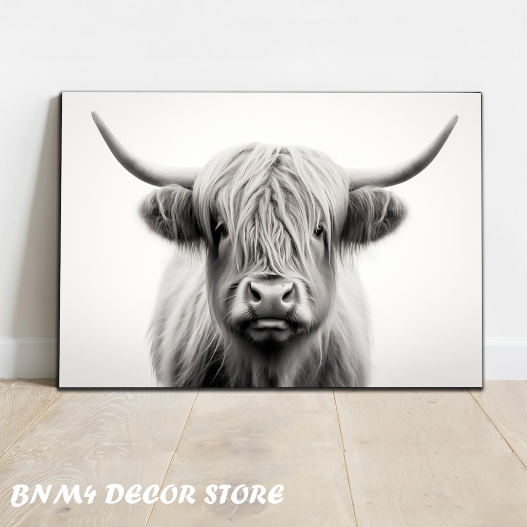 Tempered Glass Cow Wall Art | Farmhouse Wall Decor | Glass Print ...