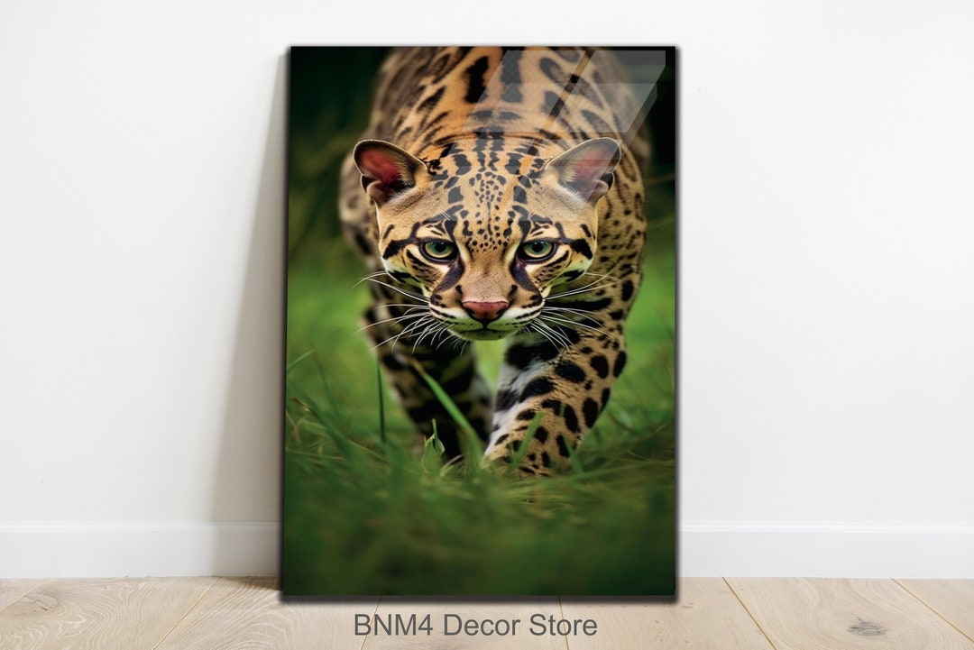 Tempered Glass Leopard Wall Art | Leopard Glass | Leopard Abstract Wall ...