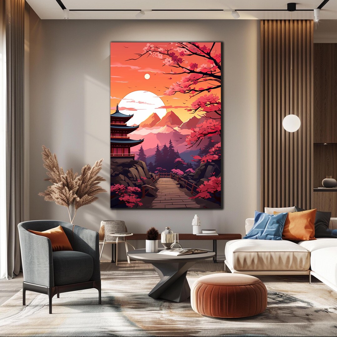 Tempered Glass Sakura Wall Art | Japanese Cherry Blossom Glass | Extra ...