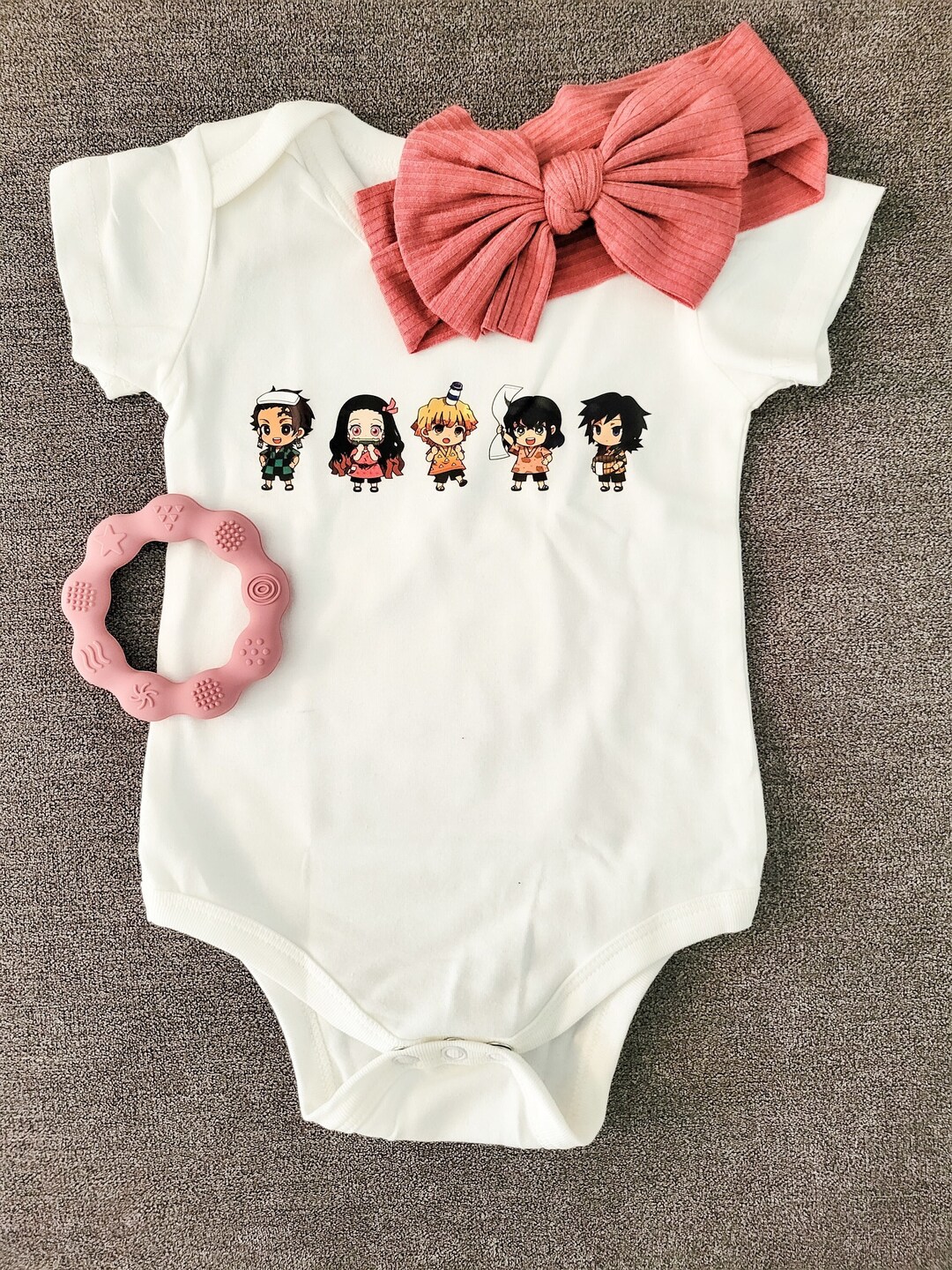 Demon Slayer Baby Onesie / Bodysuit for Baby Shower / Sprinkle - Etsy