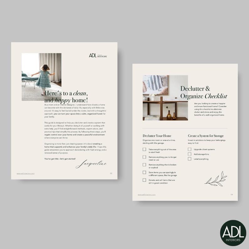 Home Organizing & Decluttering Guide Simple DIY Organization Tips ...