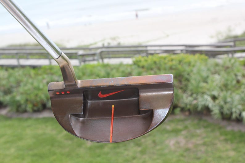 Custom Nike Ignite 003, 35 Putter, Black Palm Face, .5mm Leather Wrap ...