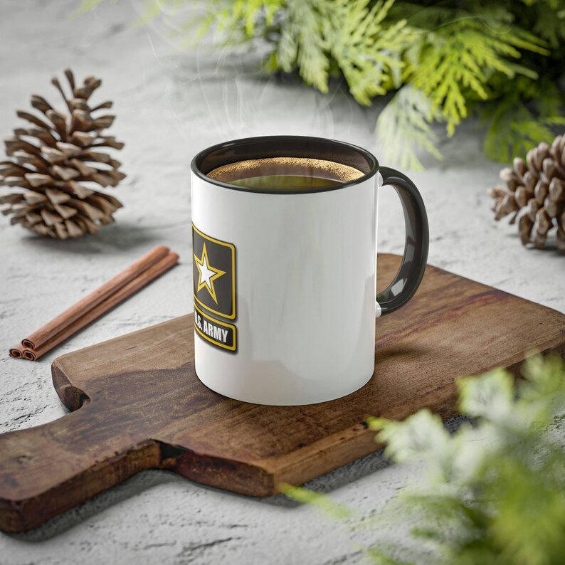US ARMY Graphic With Text on Coffee Mug, Custom Mugs, Military Mug ...