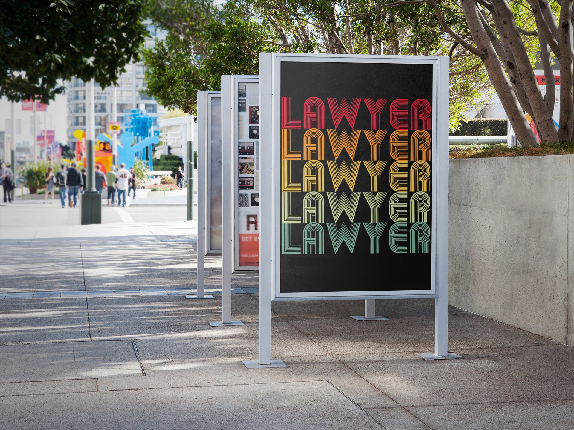 Lawyer Text on Premium Matte Vertical Posters, Lawyer Wall Art, Office ...