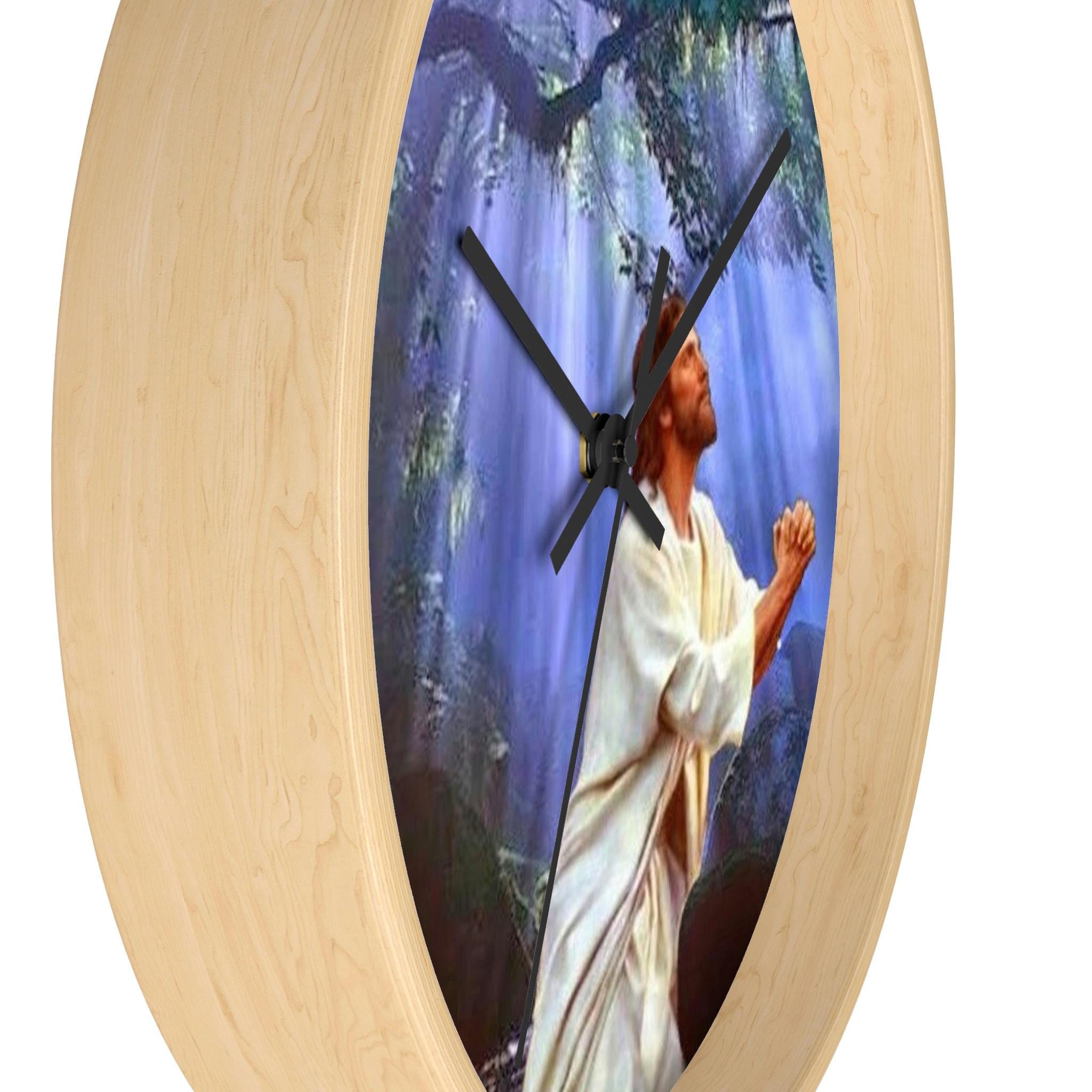 Jesus Praying Wall Clock, Custom Wall Clock, Home Decor Wall Clock ...