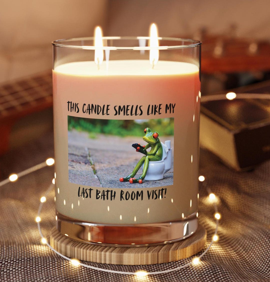 Funny Frog Candle, Smells Like My Last Bathroom Visit, Hilarious Gag ...