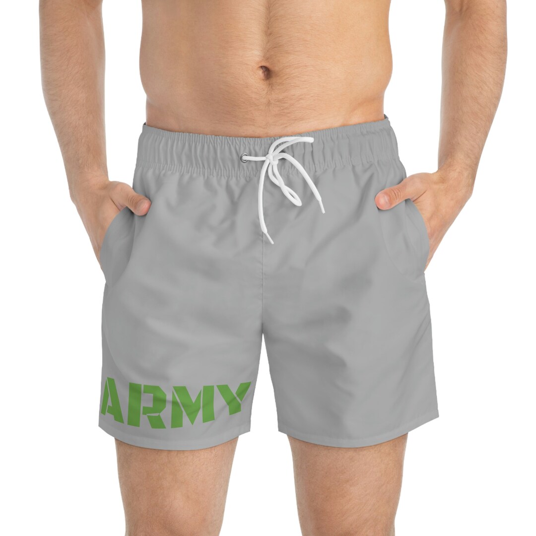 ARMY Text on Mens Swim Trunks, Swim Wear for Men, Causal Shorts, ARMY ...