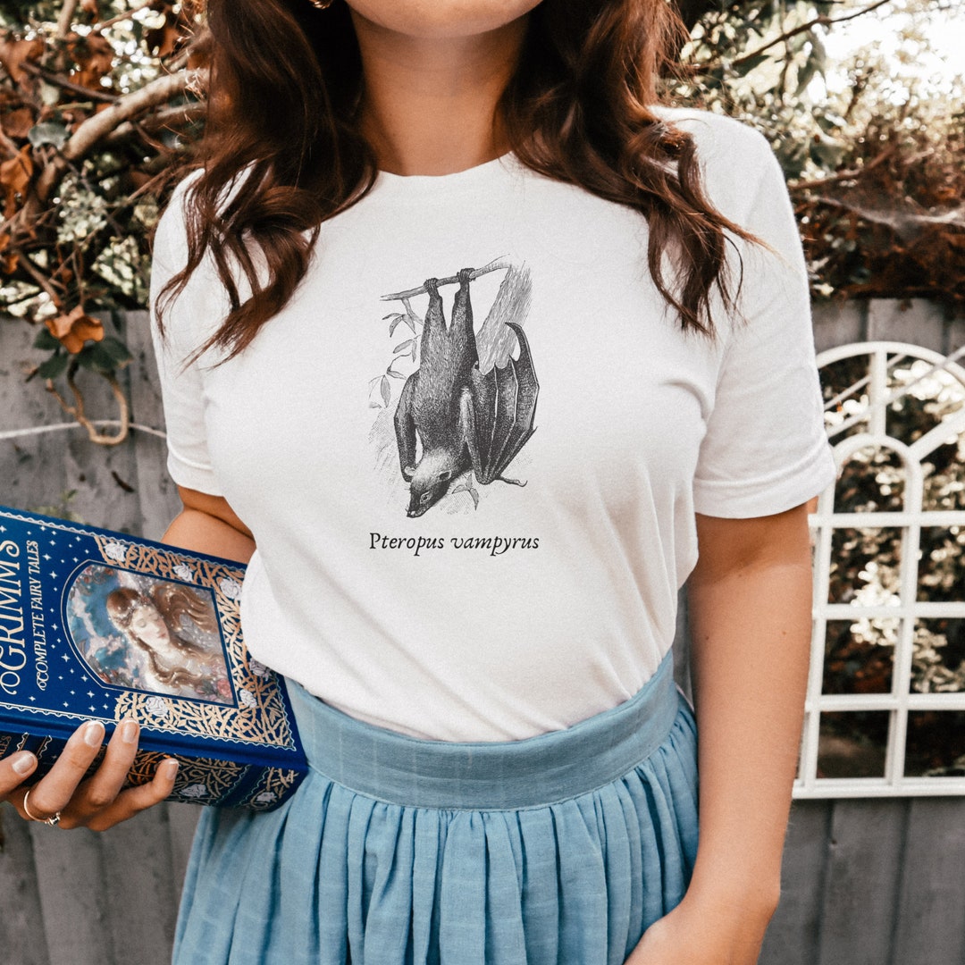 Retro Fruit Bat Shirt, Cottagecore Fruit Bats Shirt, Dark Academia Bat ...