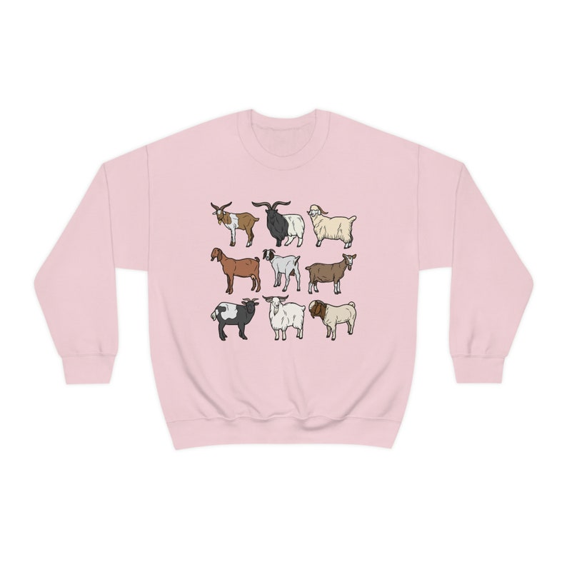 Cute Goat Sweatshirt Goat Breeds Crewneck Sweater Homestead - Etsy