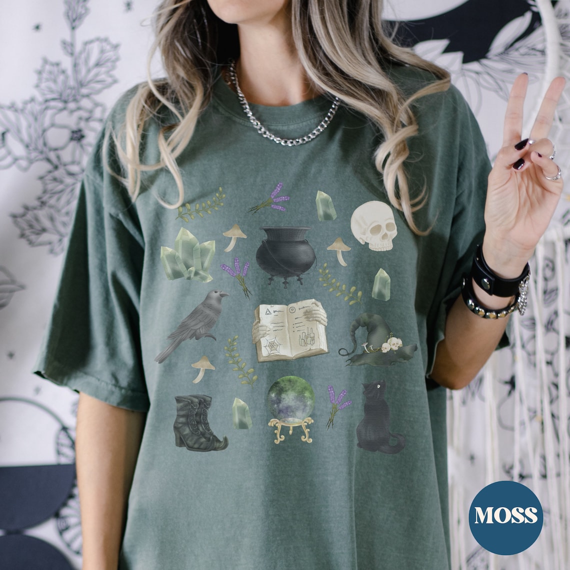 Witchy Cottagecore Shirt, Dark Cottagecore, Witchy Things Halloween ...