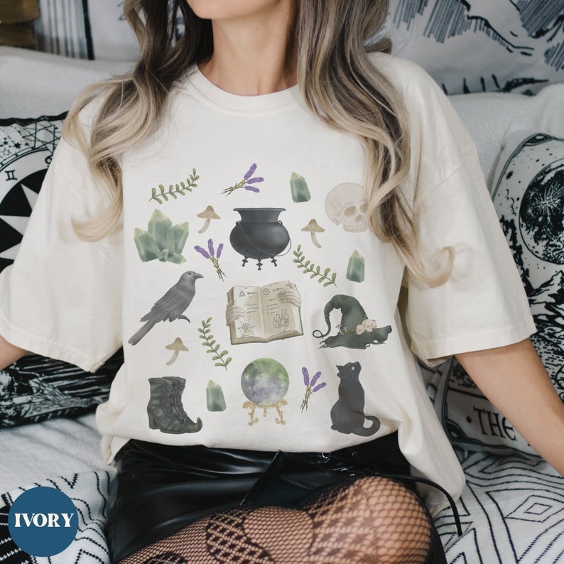 Witchy Cottagecore Shirt, Dark Cottagecore, Witchy Things Halloween ...