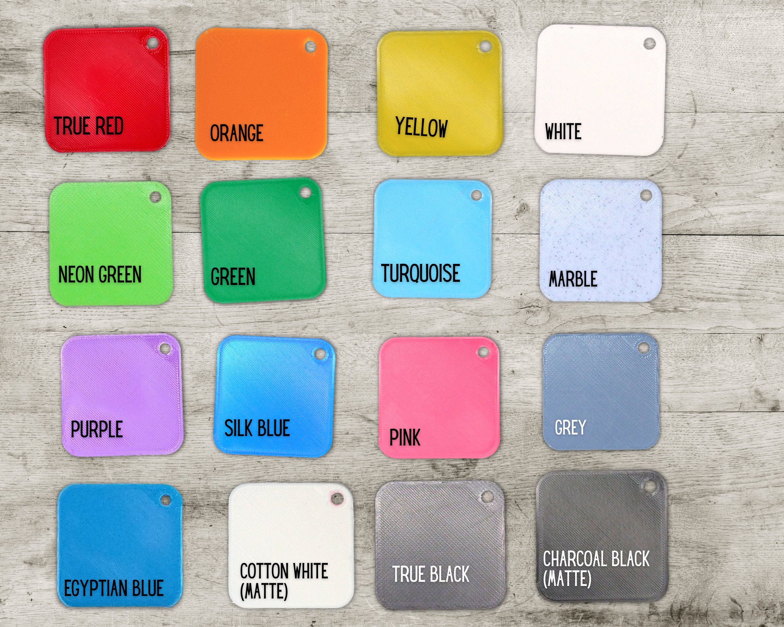 Temperature Blanket Color Chart Card 3D Printed Room for - Etsy UK