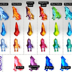 Temperature Blanket Color Chart Card | 3D Printed | Room for 10 Colors ...