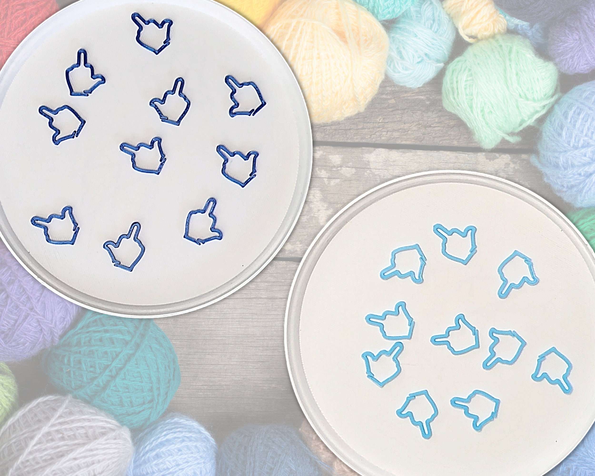 Stitch Marker Middle Fingers for Knitting and Crochet Set of - Etsy