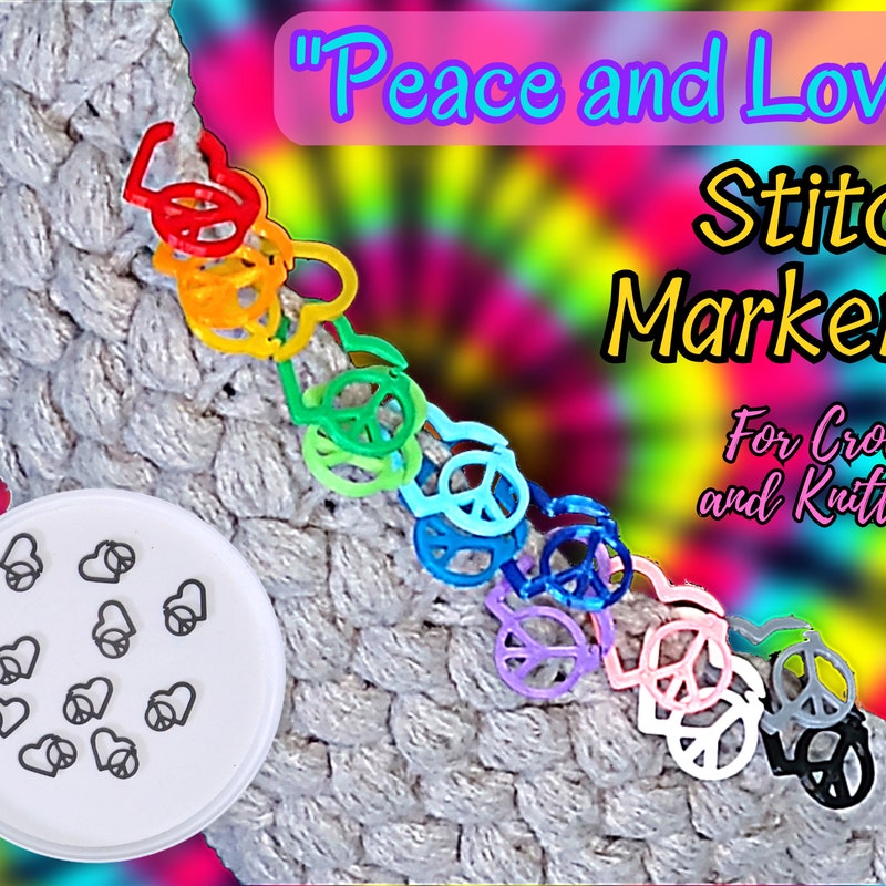 Crochet Peace Sign - Etsy