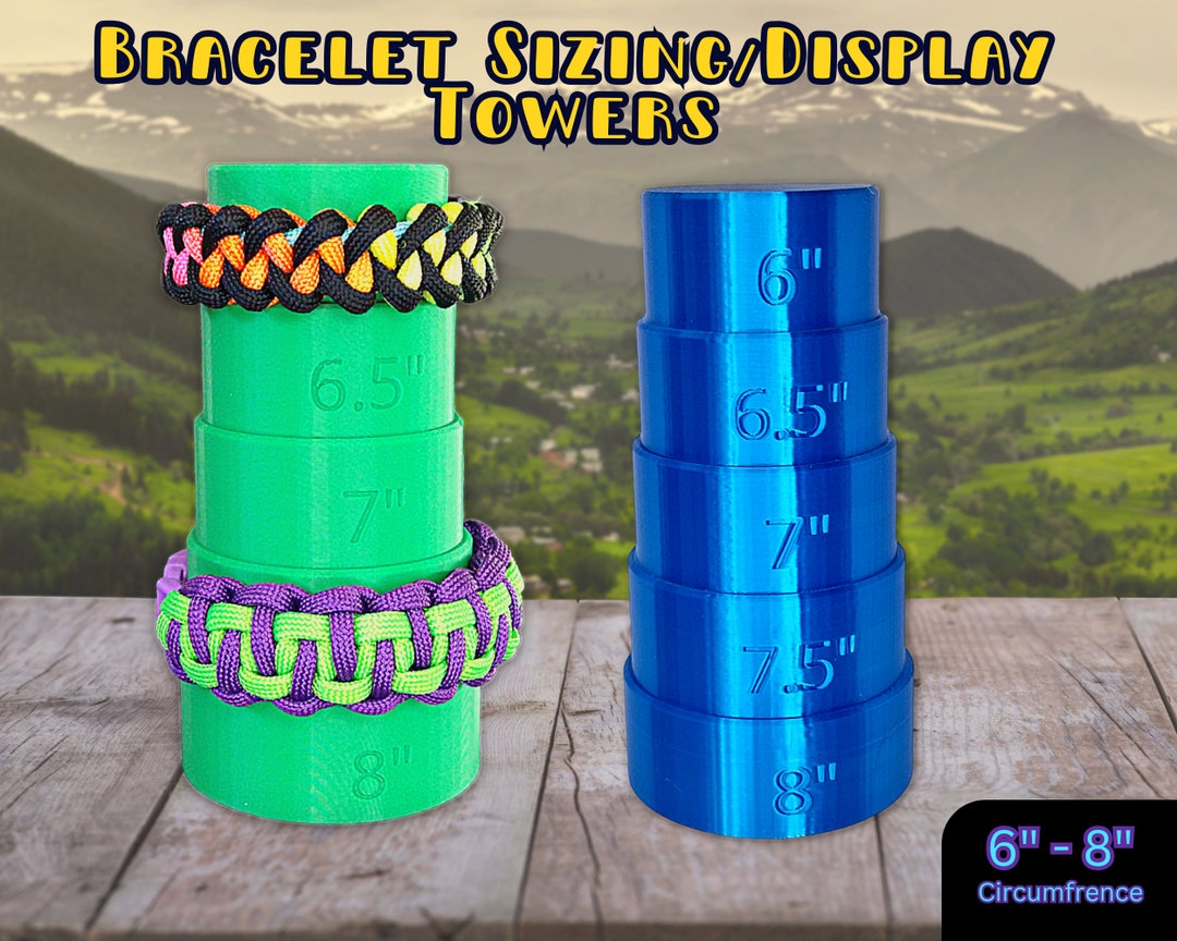 Sizing and Display Tower for Paracord and Other Bracelets | 3D Printed ...