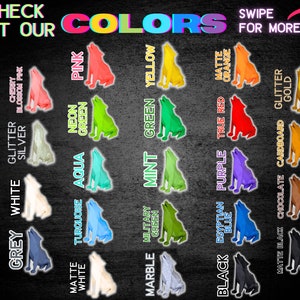 Temperature Blanket Color Chart Card | 3D Printed | Room for 10 Colors ...