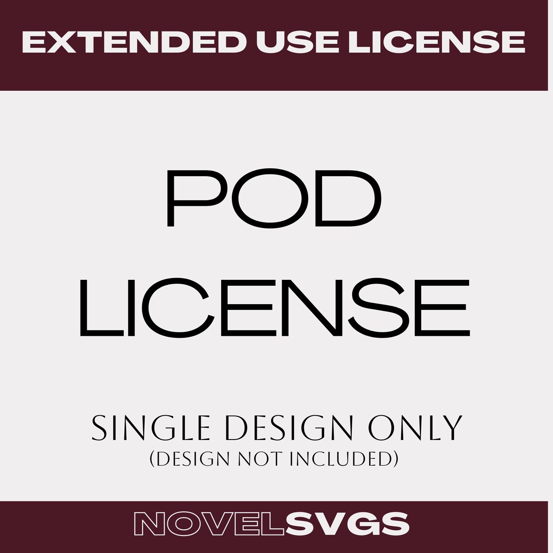 Print on Demand Commercial License | Single Design | POD License ...