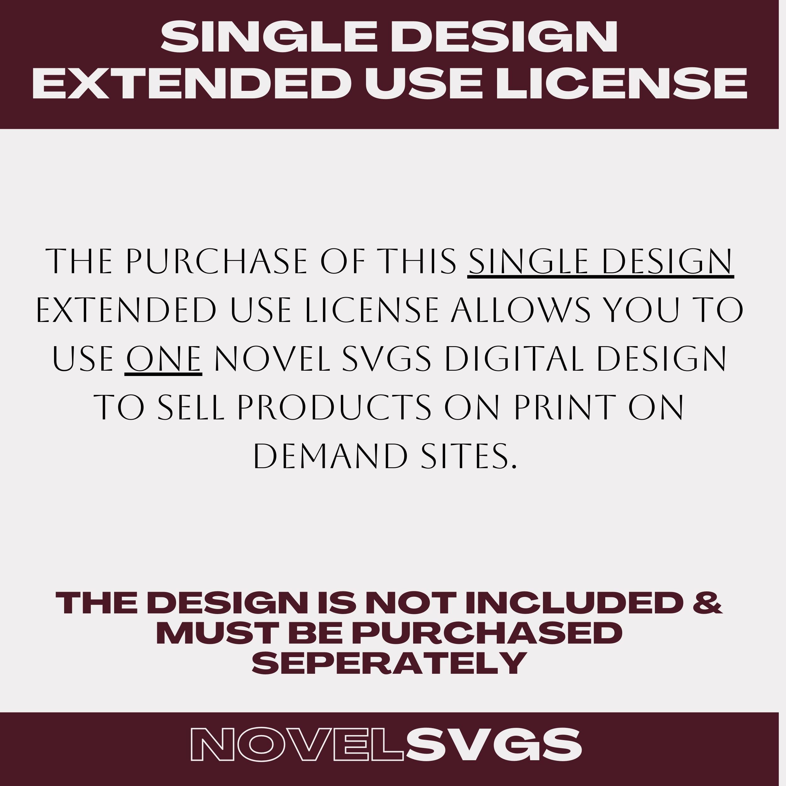 Print on Demand Commercial License | Single Design | POD License ...
