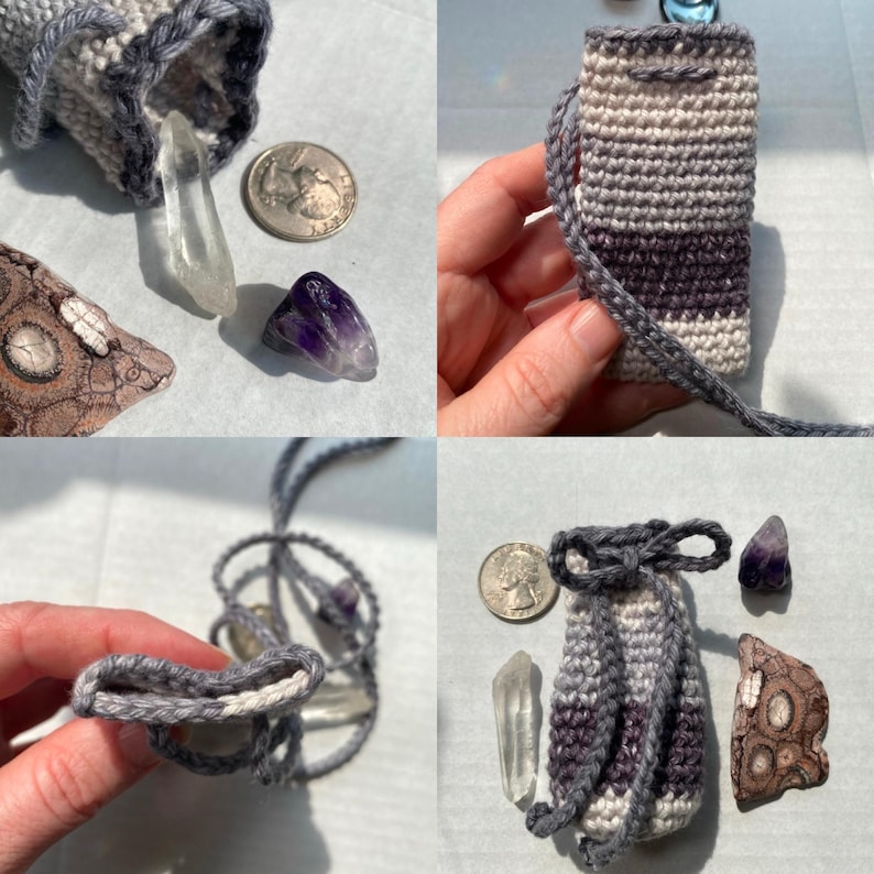 Amulet - Medium Pouch - Crystal Keeper - Wearable - Etsy