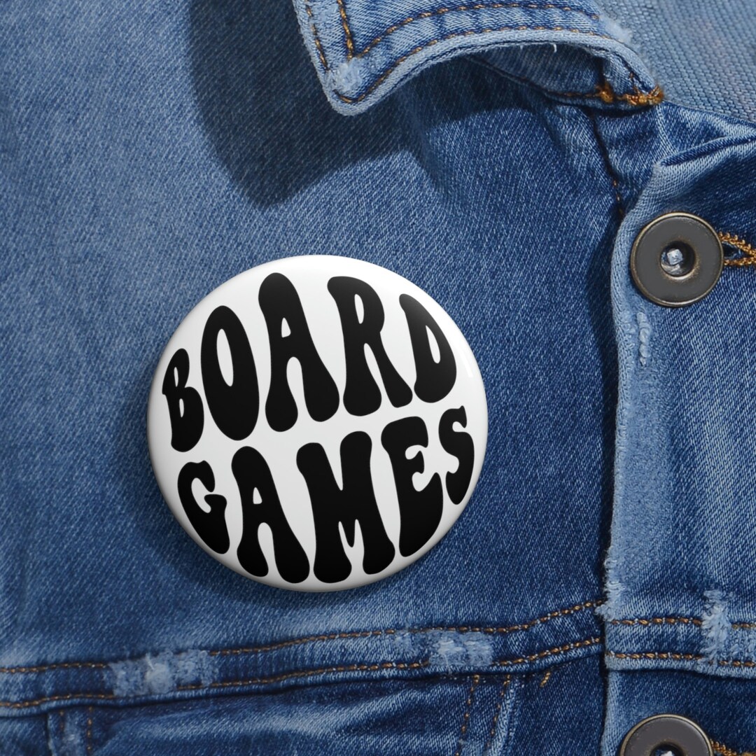 Wavy Board Games Pin Button Board Game Groovy Retro Aesthetic Backpack ...