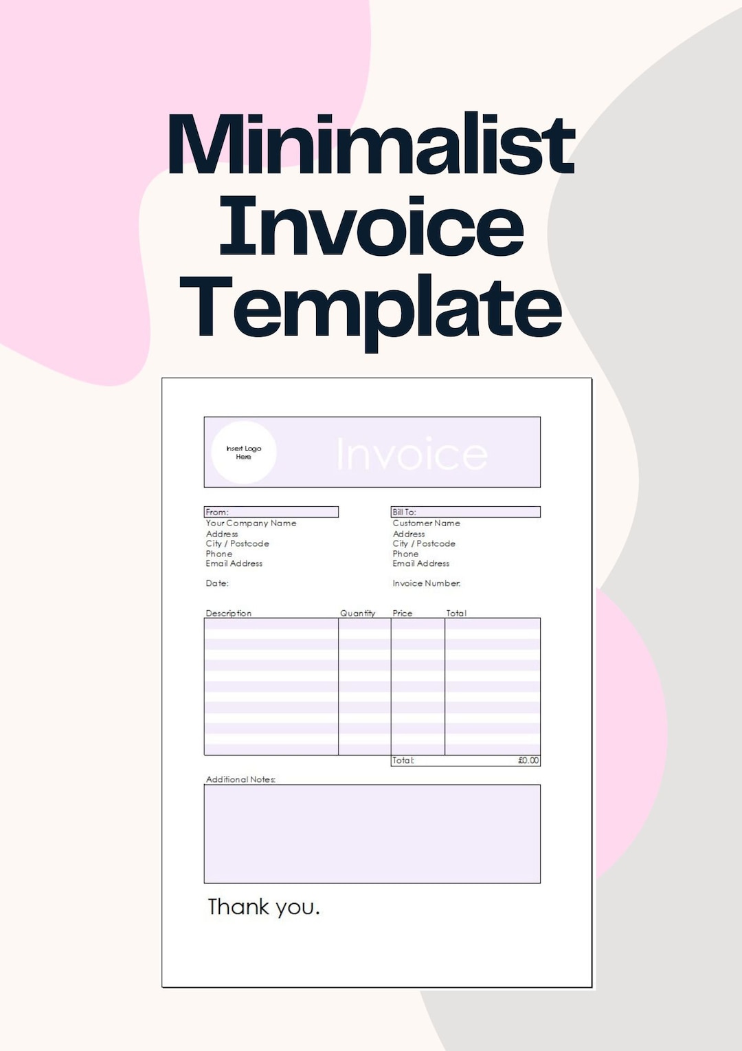 Invoice Template for Small Businesses! Simple and Easy to Use! - Etsy