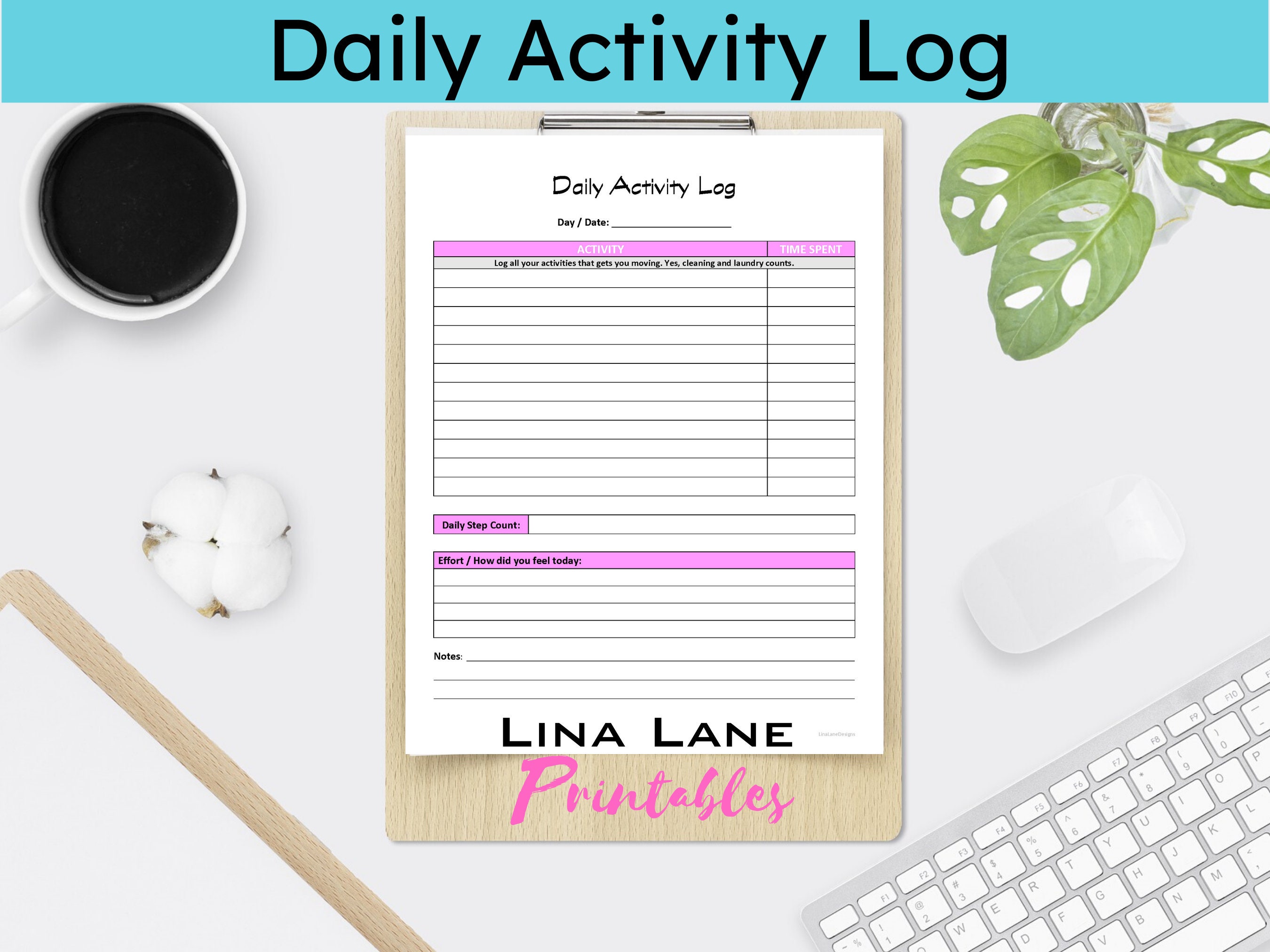 Daily Activity Log - Etsy