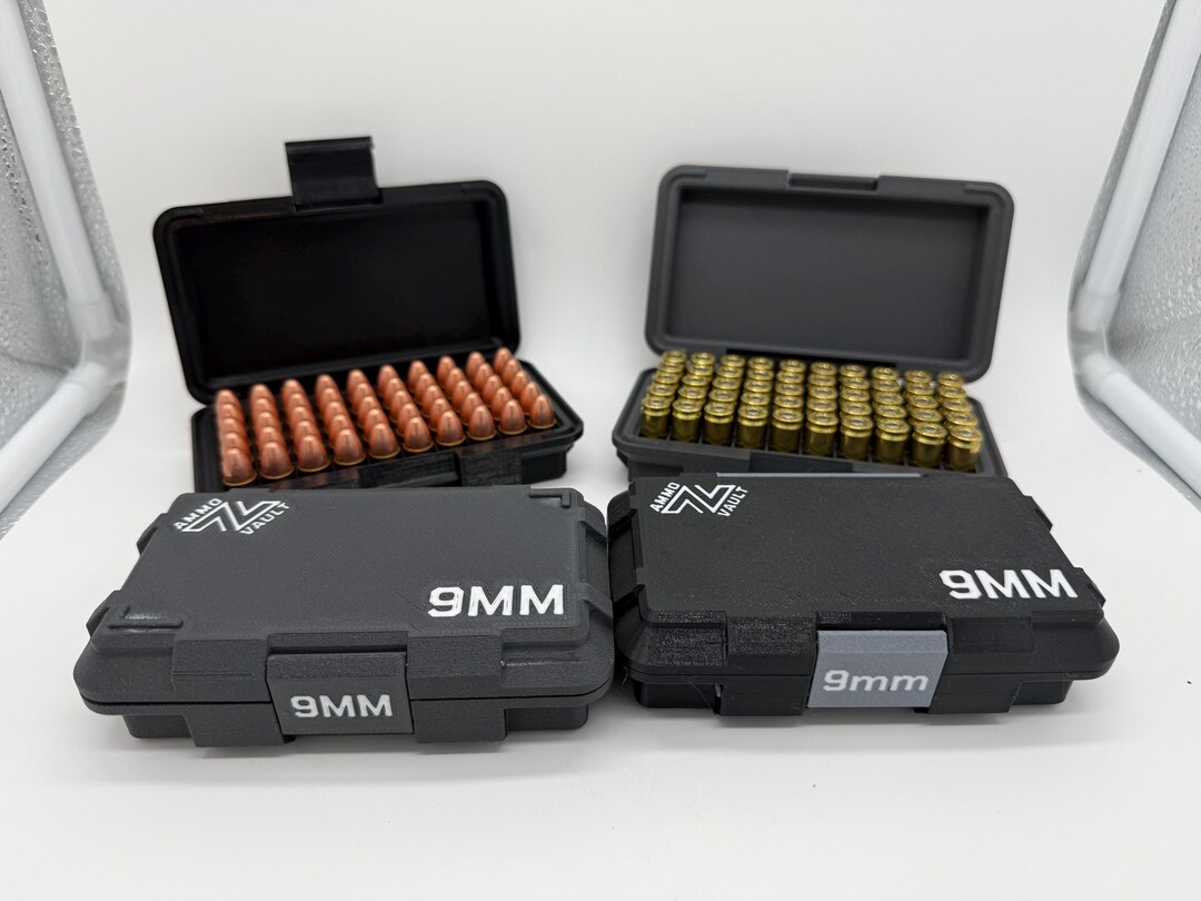 Ammo Vault - Ammunition Storage Box - 9mm 50 Rounds - Etsy