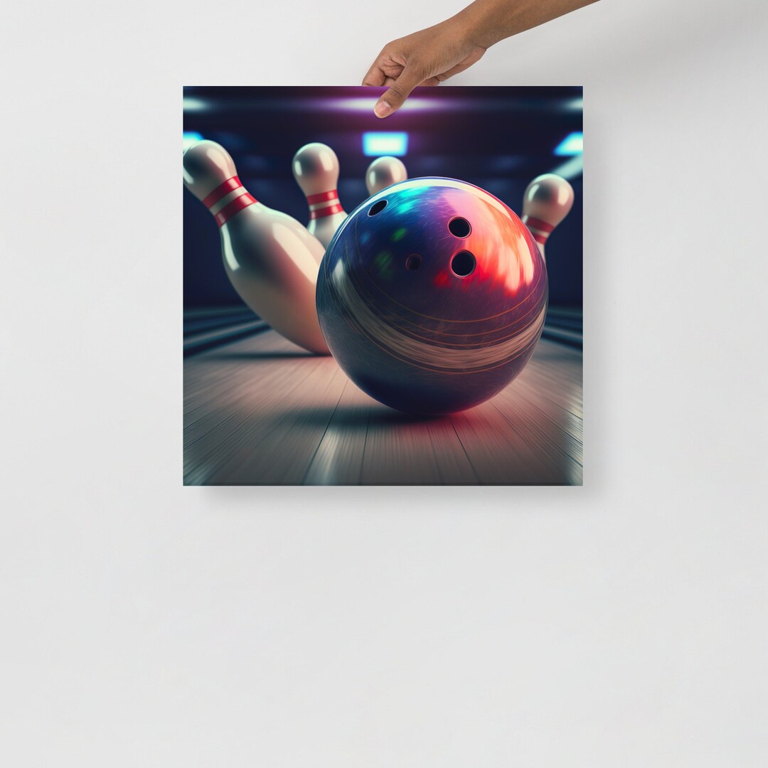 Bowling Wall Art | Bowling Gift | High Quality Wall Art Poster ...