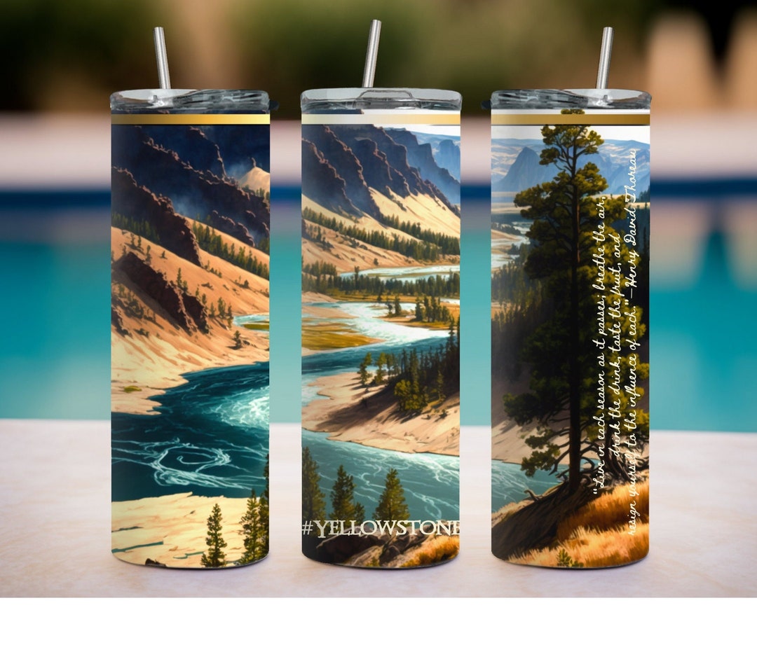 090. Yellowstone Tumbler, Forest Tumbler, Forest Wrap, Forest Tumbler ...