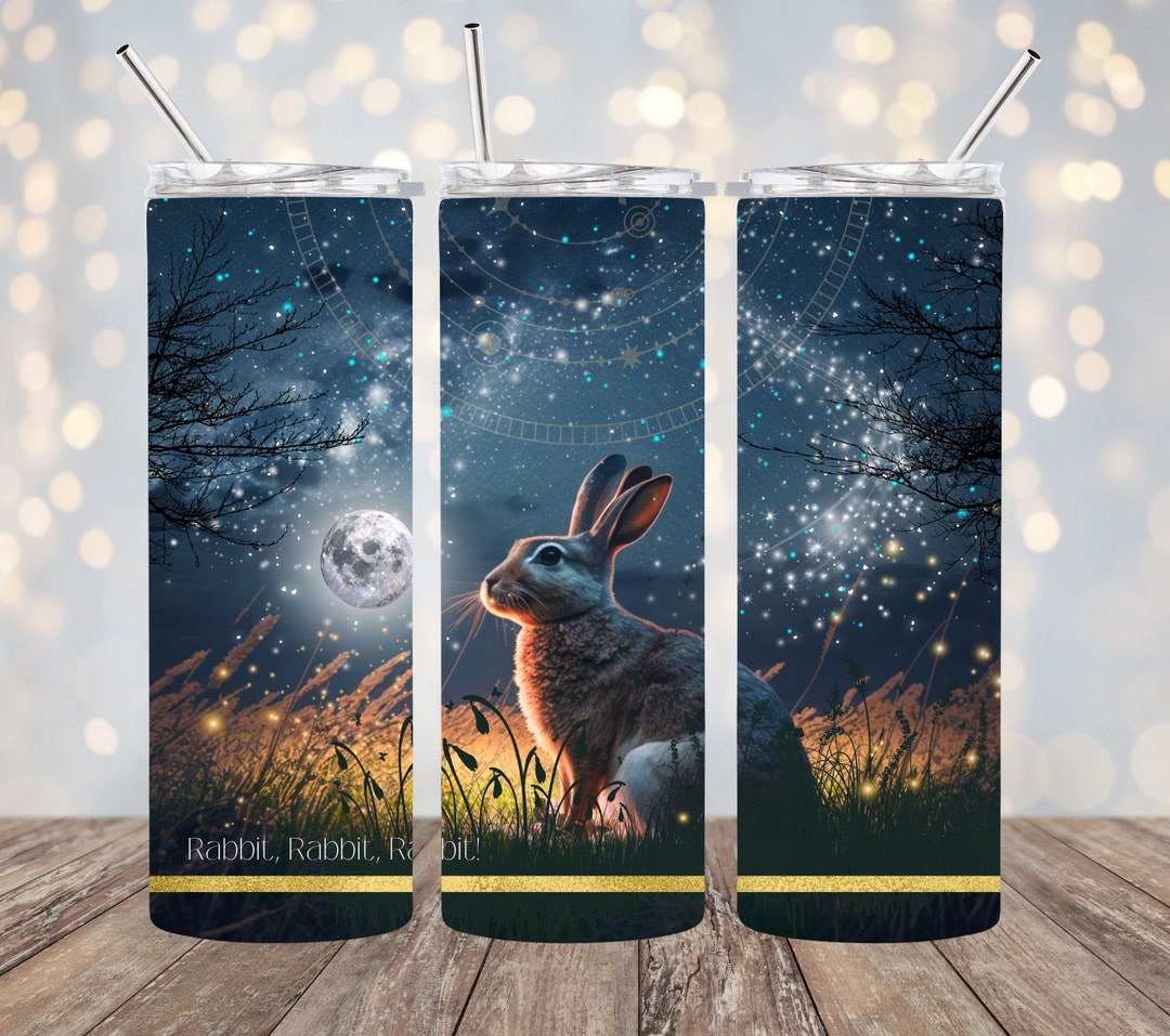 051. Rabbit, Rabbit, Rabbit, for Good Luck All Month Finished Tumbler ...