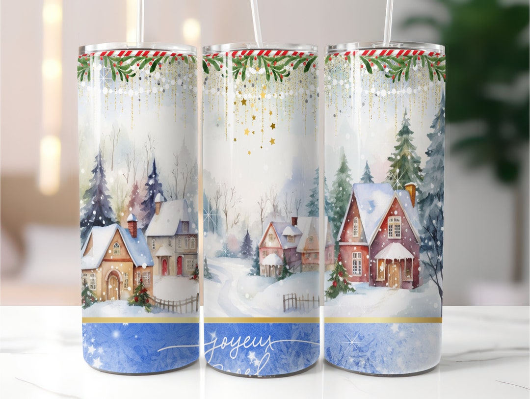 263. Joyeux Noel - Finished Christmas 20 Oz Tumbler, Joyous Noel, Merry ...
