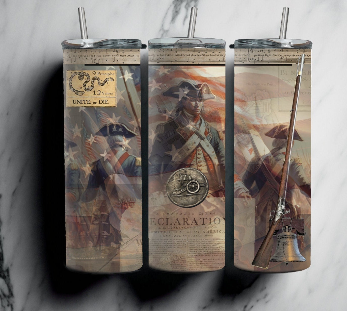 121. Revolutionary War Finished 20 Oz. Tumbler, Revolution, Redcoats ...