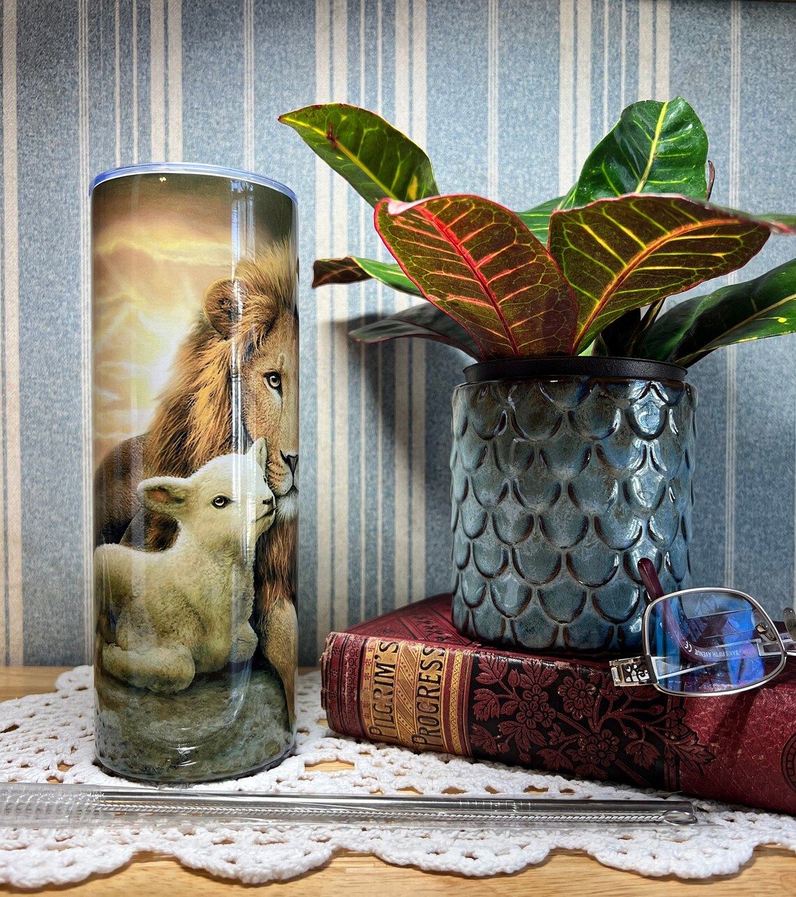 050. the Lion and the Lamb a Beautiful Depiction of a Beautiful Thought ...